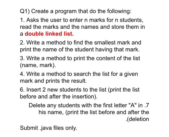 Solved Q1) Create a program that do the following: 1. Asks | Chegg.com