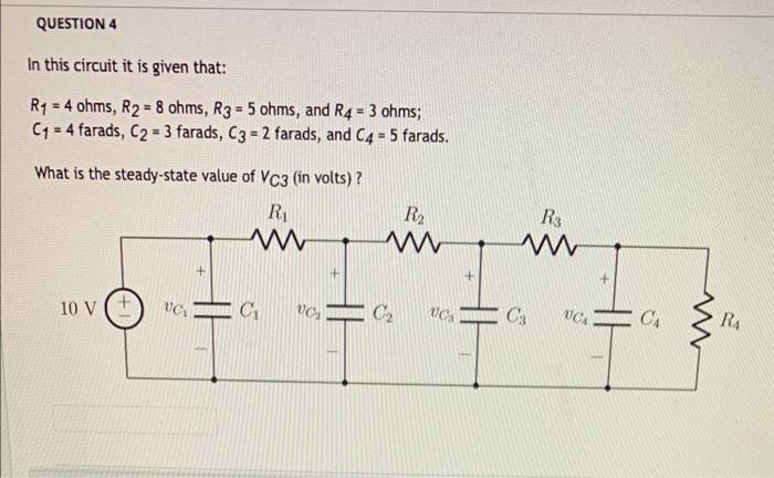 Solved In this circuit it is given that: R1=4 ohms, R2=8 | Chegg.com