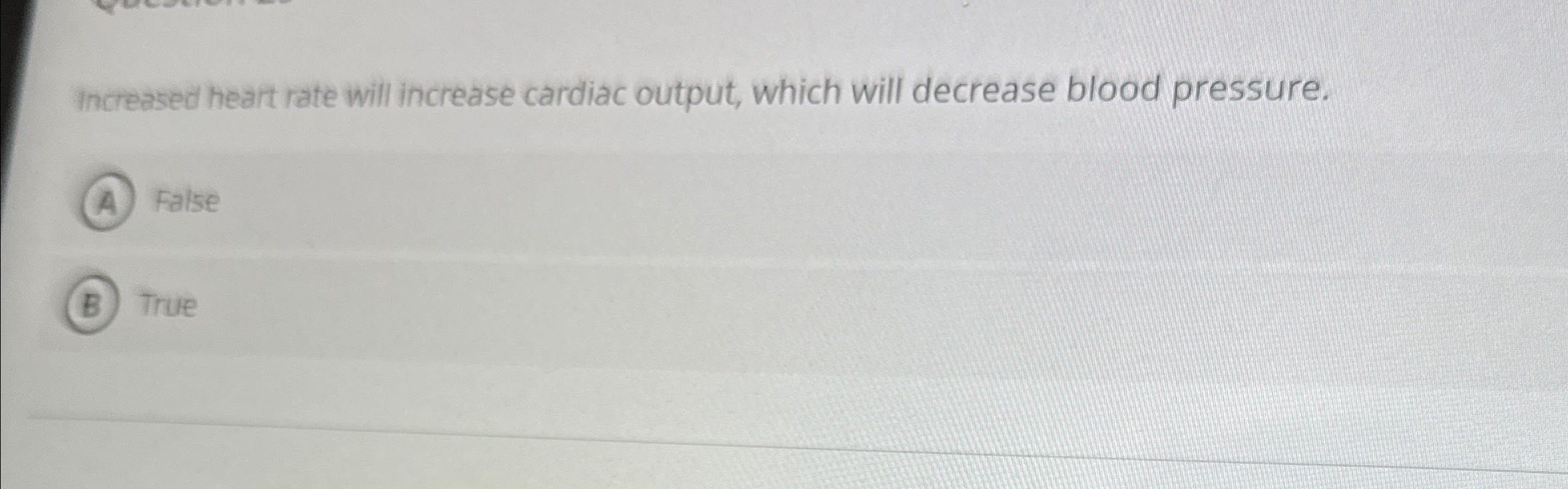Solved Increased heart rate will increase cardiac output, | Chegg.com