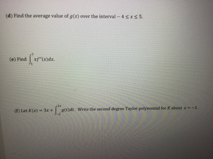 Solved BC1: Letſ be a twice differentiable function. The | Chegg.com