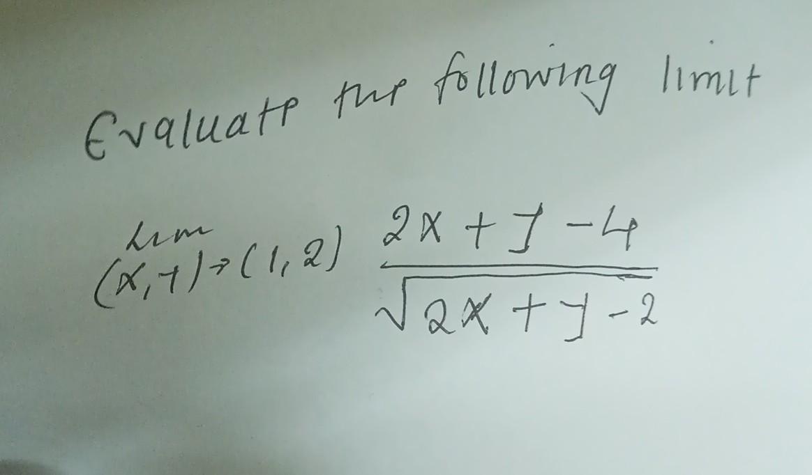 Solved Evaluate the following limit | Chegg.com