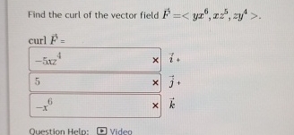 Solved Find the curl of the vector field | Chegg.com