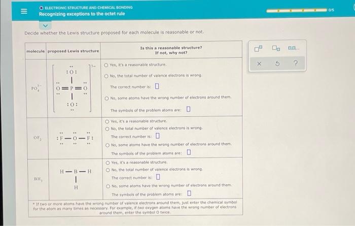 Solved O ELECTRONIC STRUCTURE AND CHEMICAL BONDING | Chegg.com