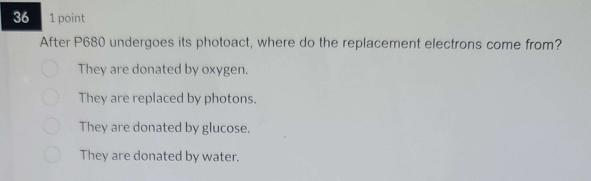 Solved After P680 undergoes its photoact, where do the | Chegg.com
