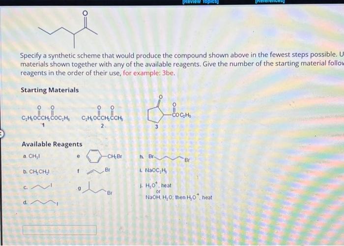 Solved Specify a synthetic scheme that would produce the | Chegg.com