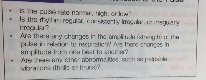 Solved i just want to understand about is the pulse rate | Chegg.com