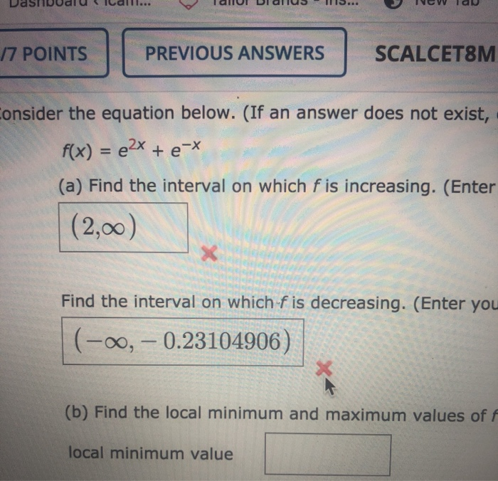 Solved Dashboard | Chegg.com
