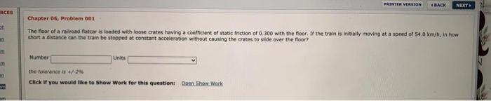 Solved PRINTER VERSION 4 BACK NEXT RCES at Chapter 06, | Chegg.com