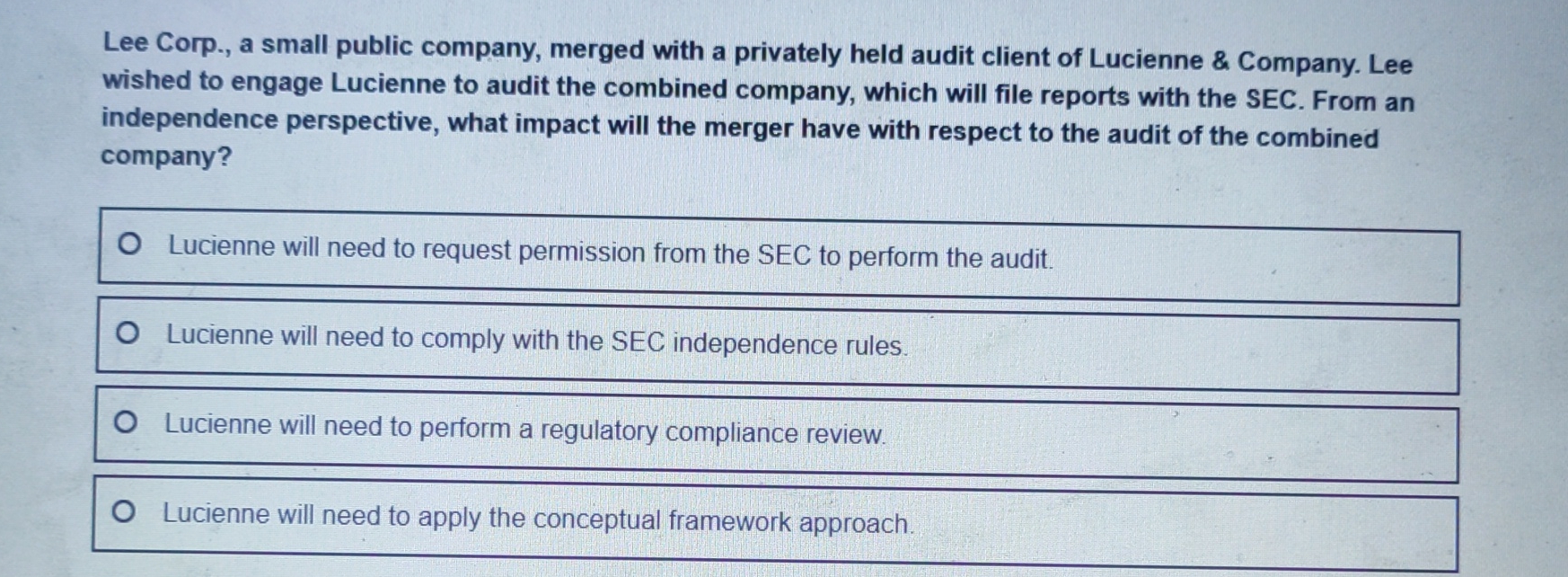 Solved Lee Corp., a small public company, merged with a | Chegg.com