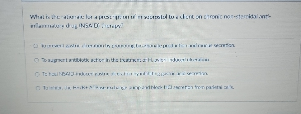 Solved What is the rationale for a prescription of | Chegg.com