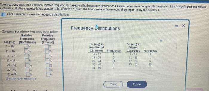 Solved Construct one table that includes relative | Chegg.com