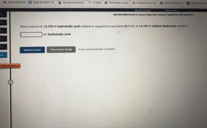 Solved What volume of a 0.376M hydroiodic acid solution is | Chegg.com