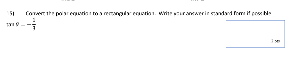 Solved Convert the polar equation to a rectangular equation. | Chegg.com