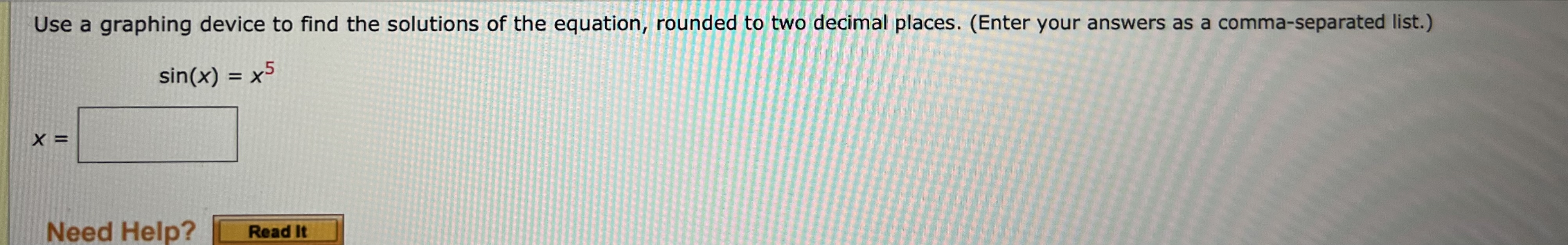 Solved Use a graphing device to find the solutions of the | Chegg.com