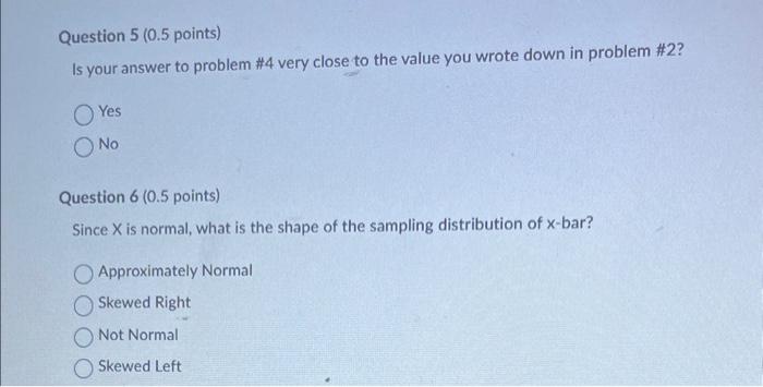Solved the mean of the sampling distribution of x−bar=μ and | Chegg.com