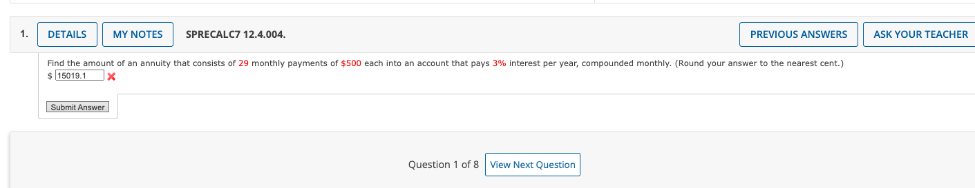 Solved Find the amount of an annuity that consists of 29 | Chegg.com