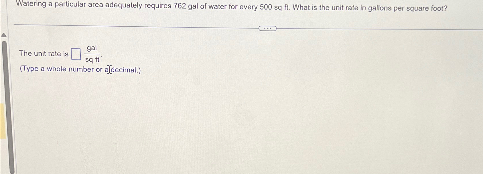 Solved Watering a particular area adequately requires 762 | Chegg.com