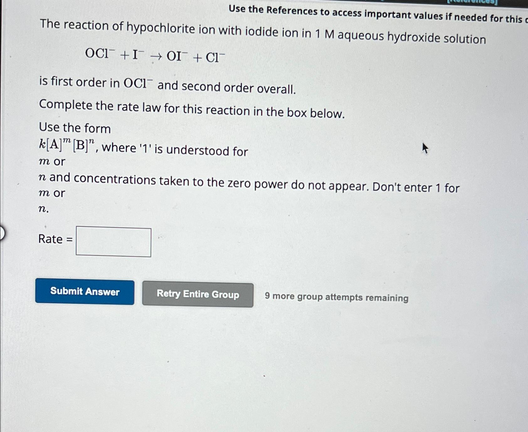 Solved Use the References to access important values if | Chegg.com