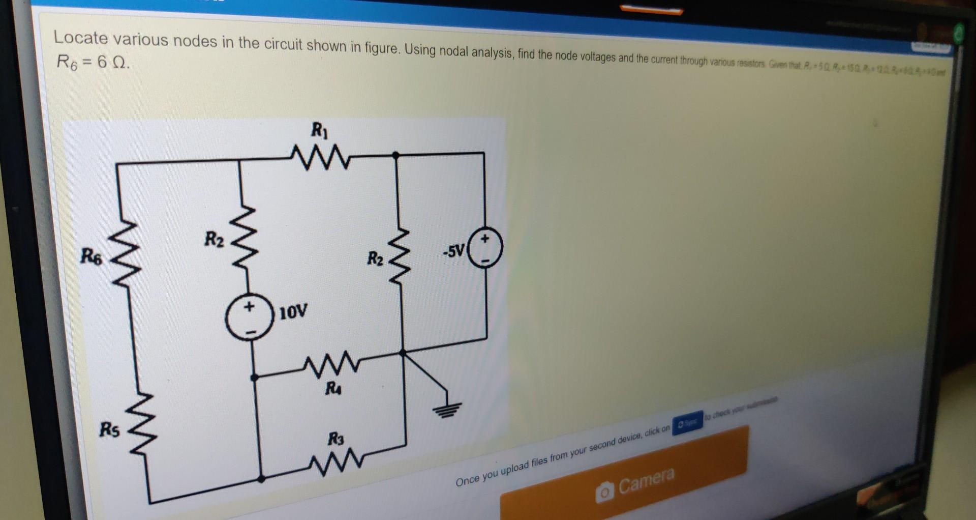 Solved Locate various nodes in the circuit shown in figure. | Chegg.com