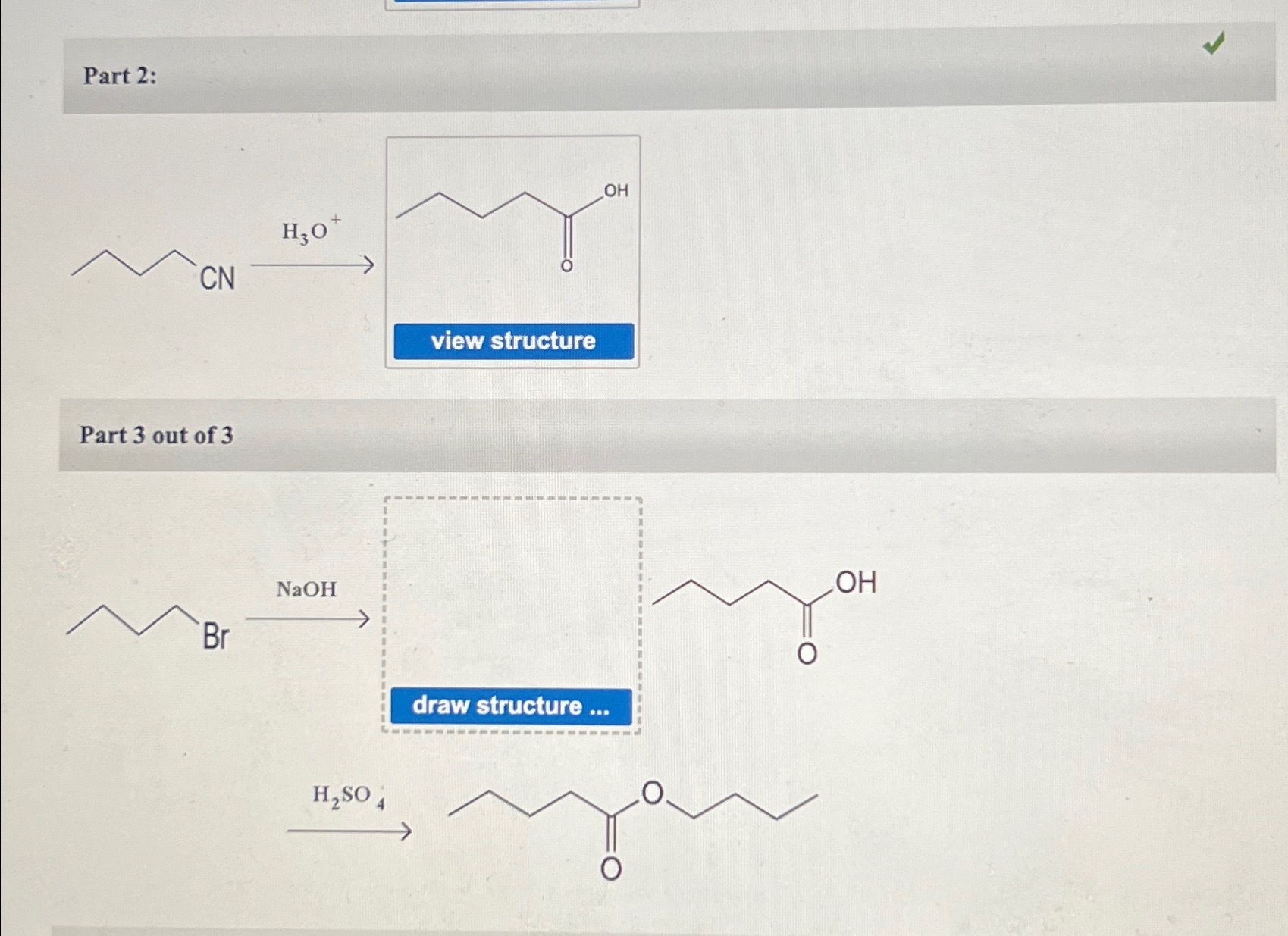 Solved Be sure to answer all parts.Synthesis of the | Chegg.com