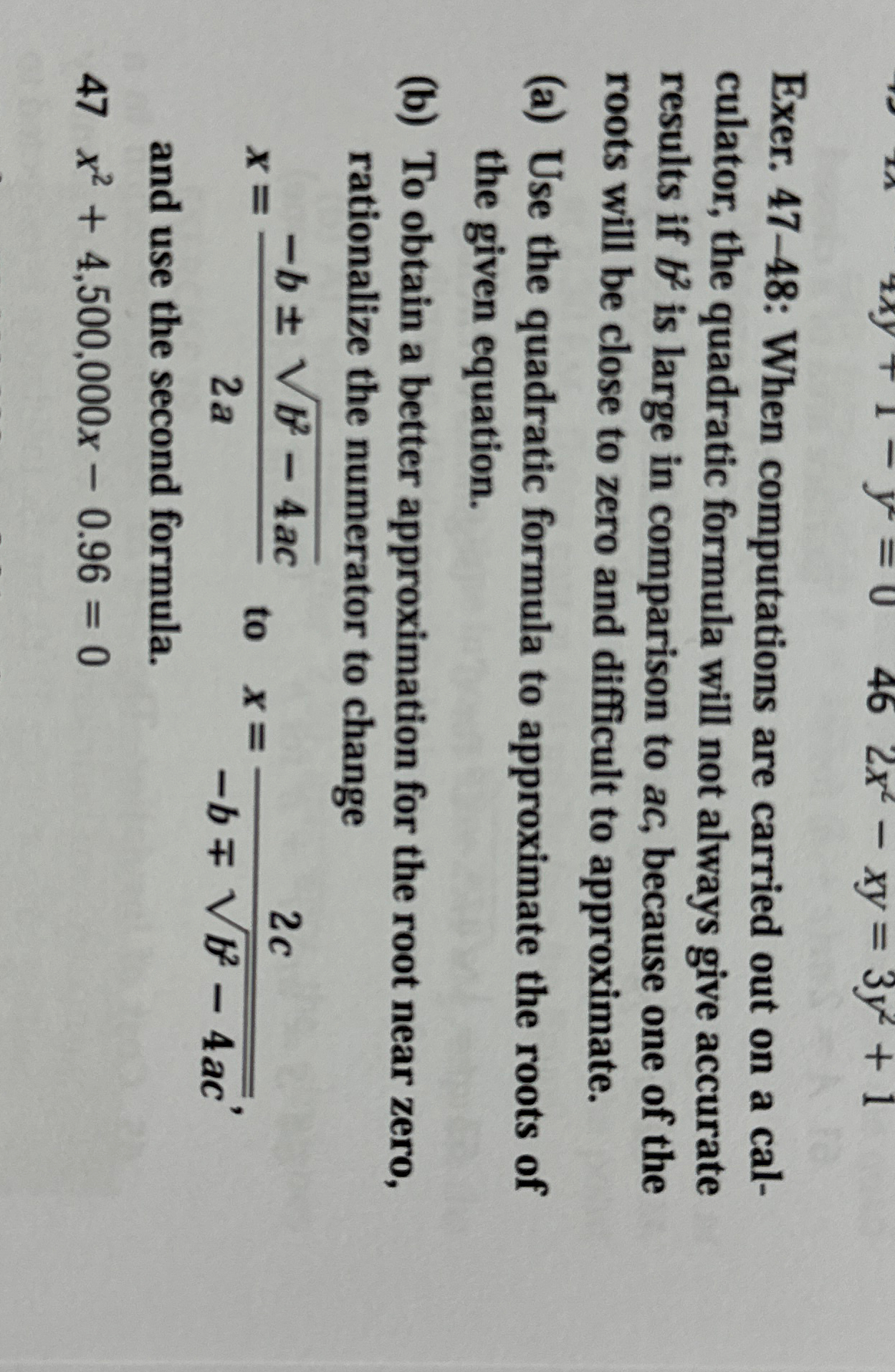 Solved Exer. 47-48: When computations are carried out on a | Chegg.com