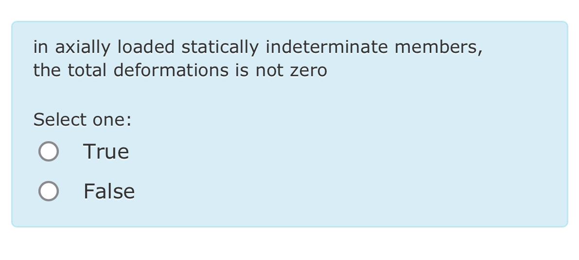 Solved in axially loaded statically indeterminate members, | Chegg.com