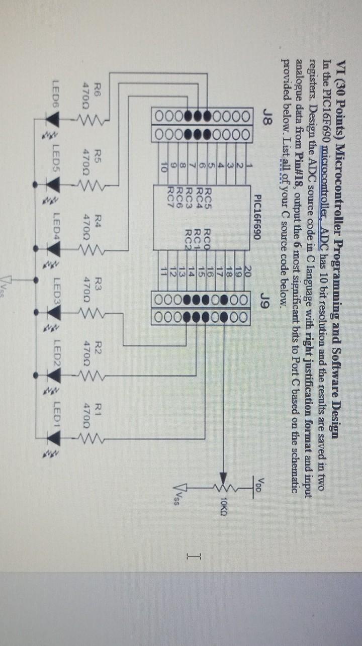 Solved I 30 Points Microcontroller Programming And 8188