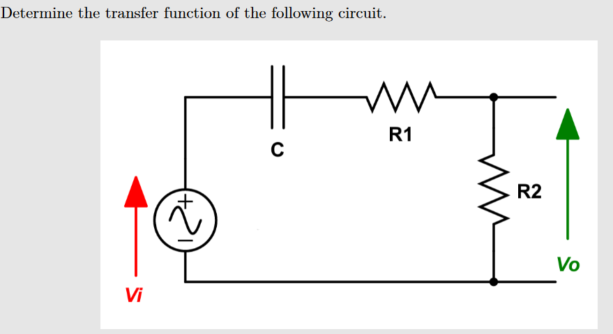 Solved Determine the transfer function of the following | Chegg.com
