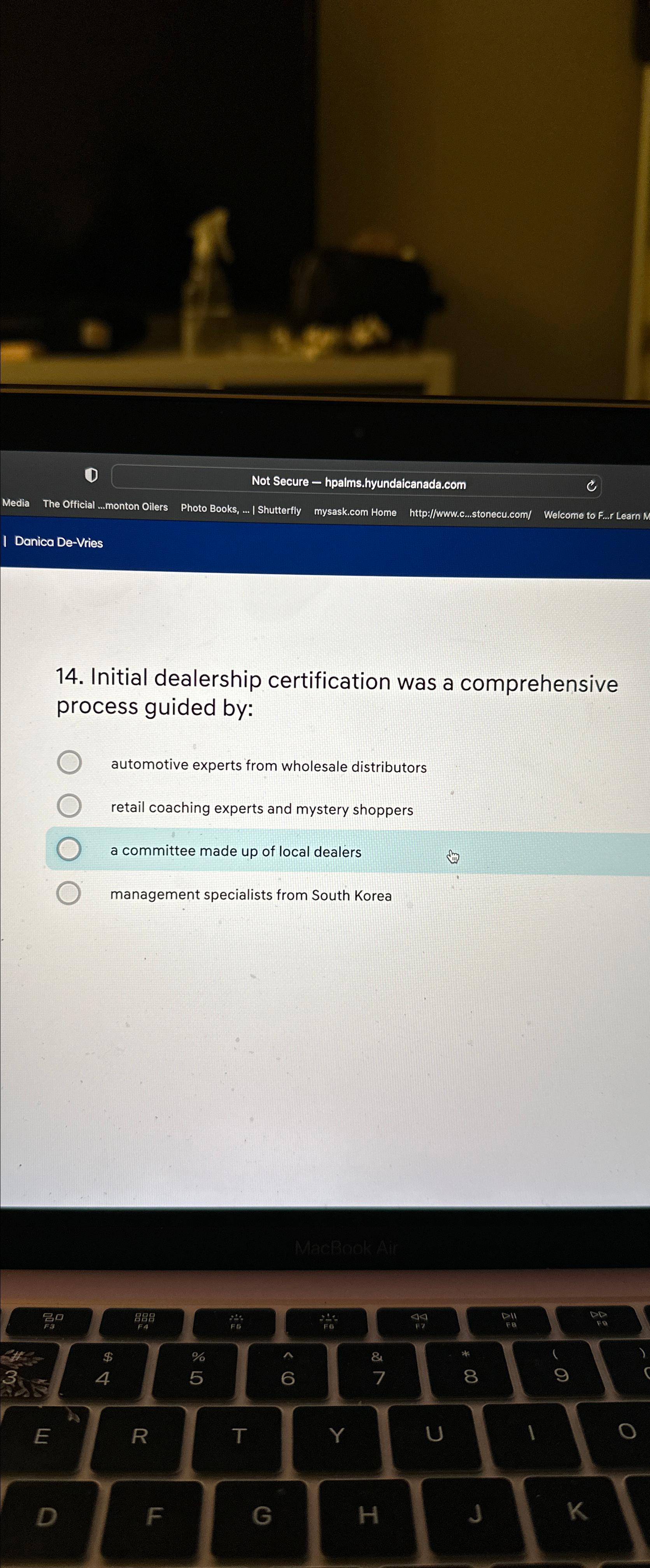 Solved Initial dealership certification was a comprehensive | Chegg.com