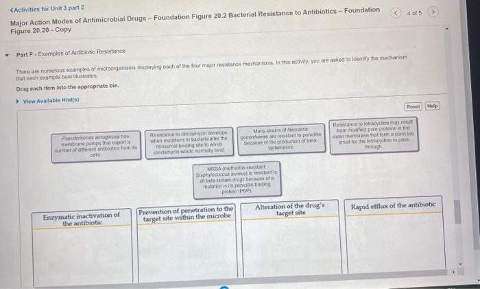 Solved 4 of 5 CActivities for Unit 3 part 2 Major Action | Chegg.com