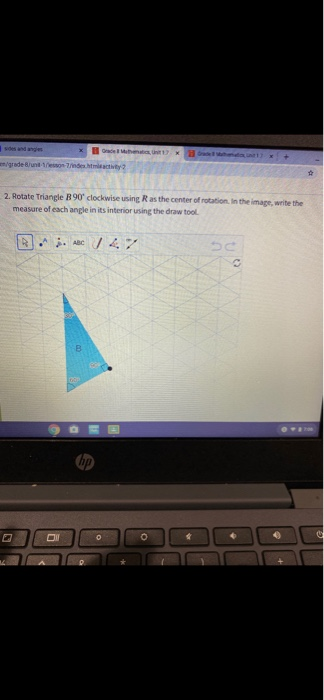 OK grade de mactivity? 2. Rotate Triangle B 90' | Chegg.com