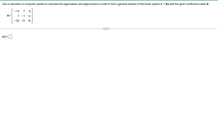 Solved Use a calculator or computer system to calculate the | Chegg.com