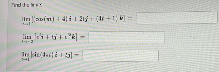Solved Find the limits | Chegg.com