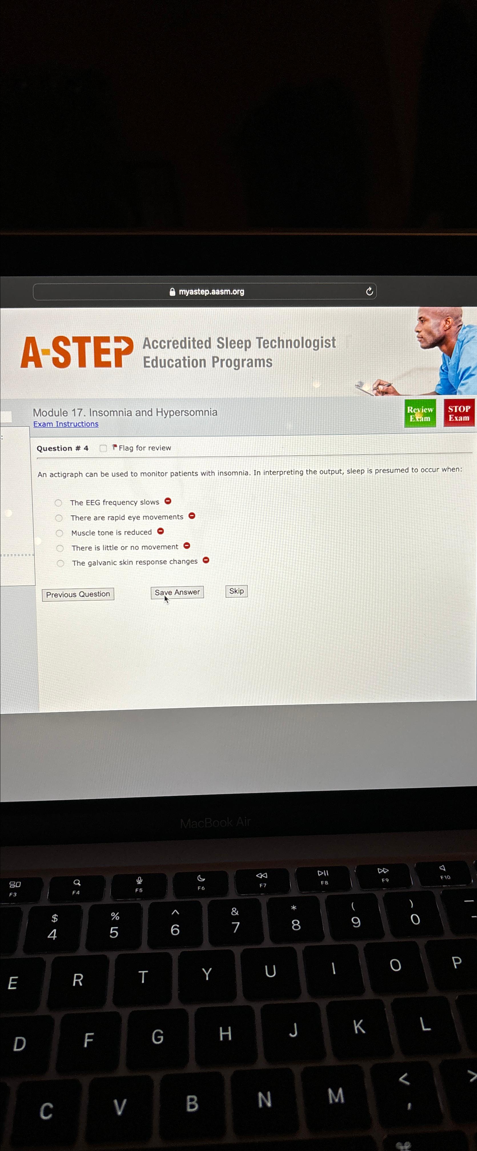 Solved myastep.aasm.orgA-STEPAccredited Sleep Technologist | Chegg.com