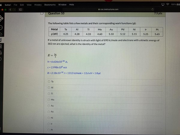 Solved Satari file Edil View History Bookmarks Window Helo | Chegg.com