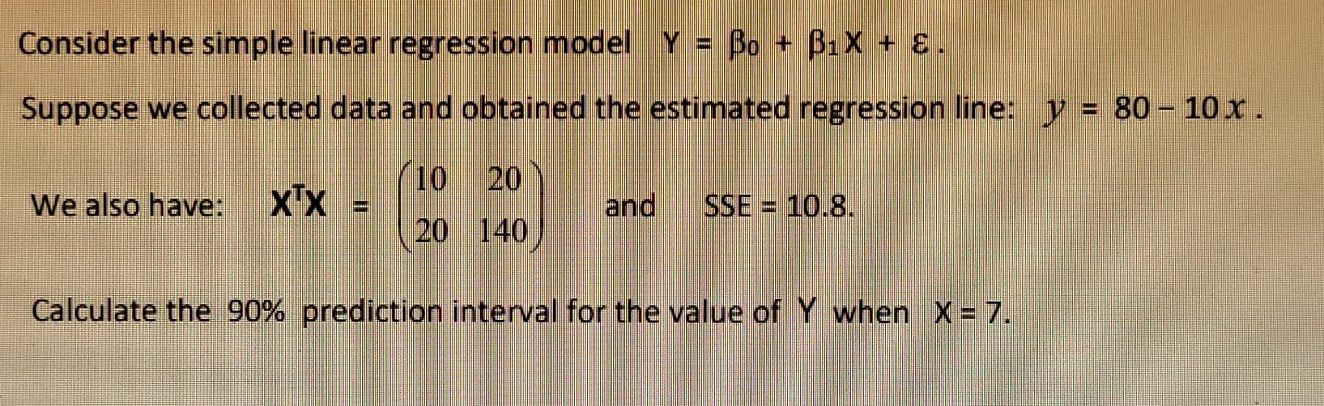 Consider the simple linear regression model Y = Bo + | Chegg.com