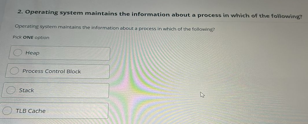 Solved Operating system maintains the information about a | Chegg.com