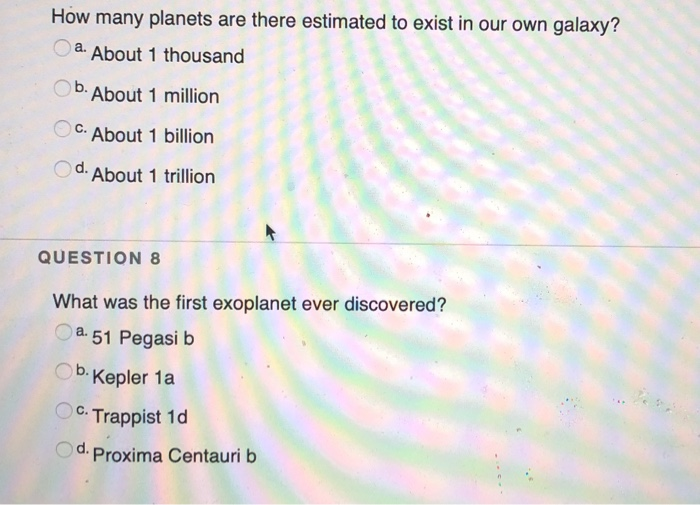 Solved To find exoplanets, how does the transit (or transit | Chegg.com