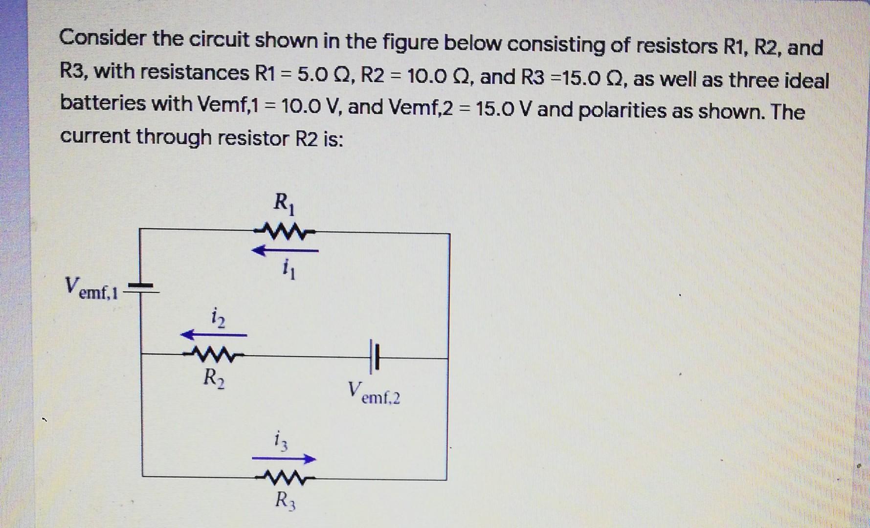 Solved Consider the circuit shown in the figure below | Chegg.com
