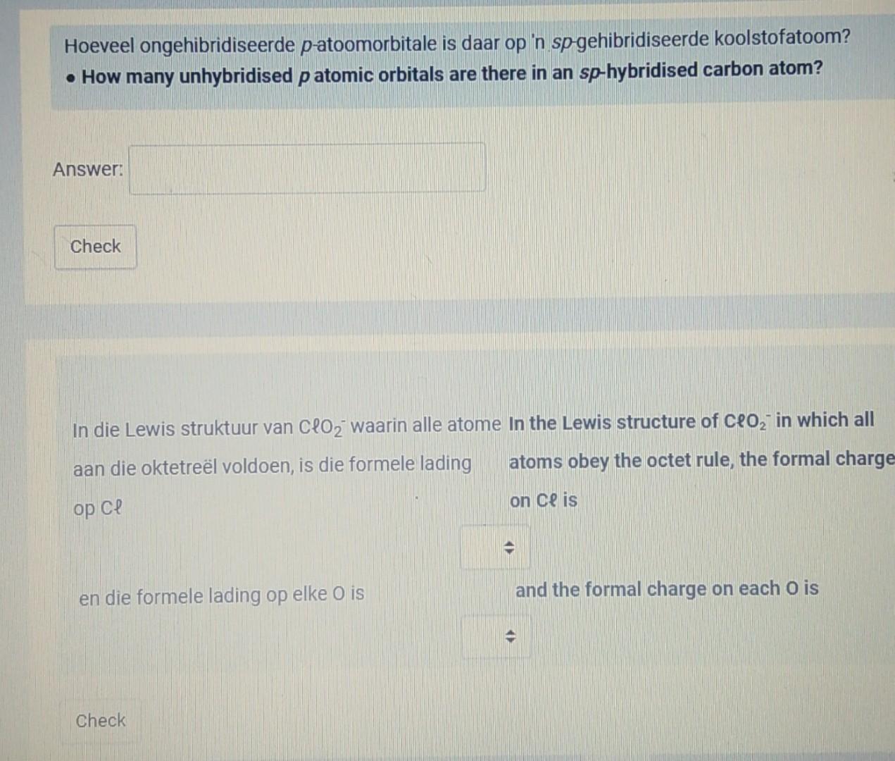 Solved Hoeveel ongehibridiseerde patoomorbitale is daar op | Chegg.com