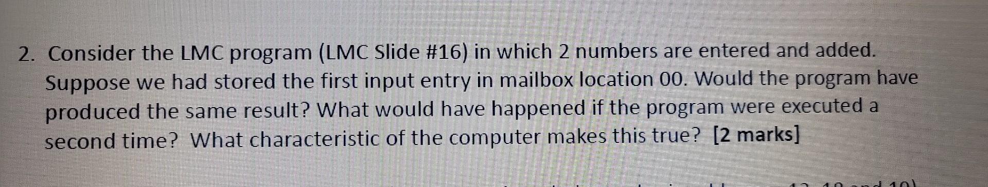 Solved Apply the LMC instruction set below to answer | Chegg.com