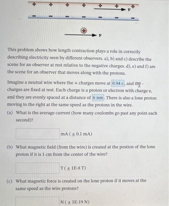 Solved This problem shows how length contraction plays a | Chegg.com