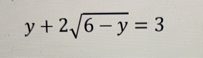 Solved y+2/6 – y = 3 | Chegg.com