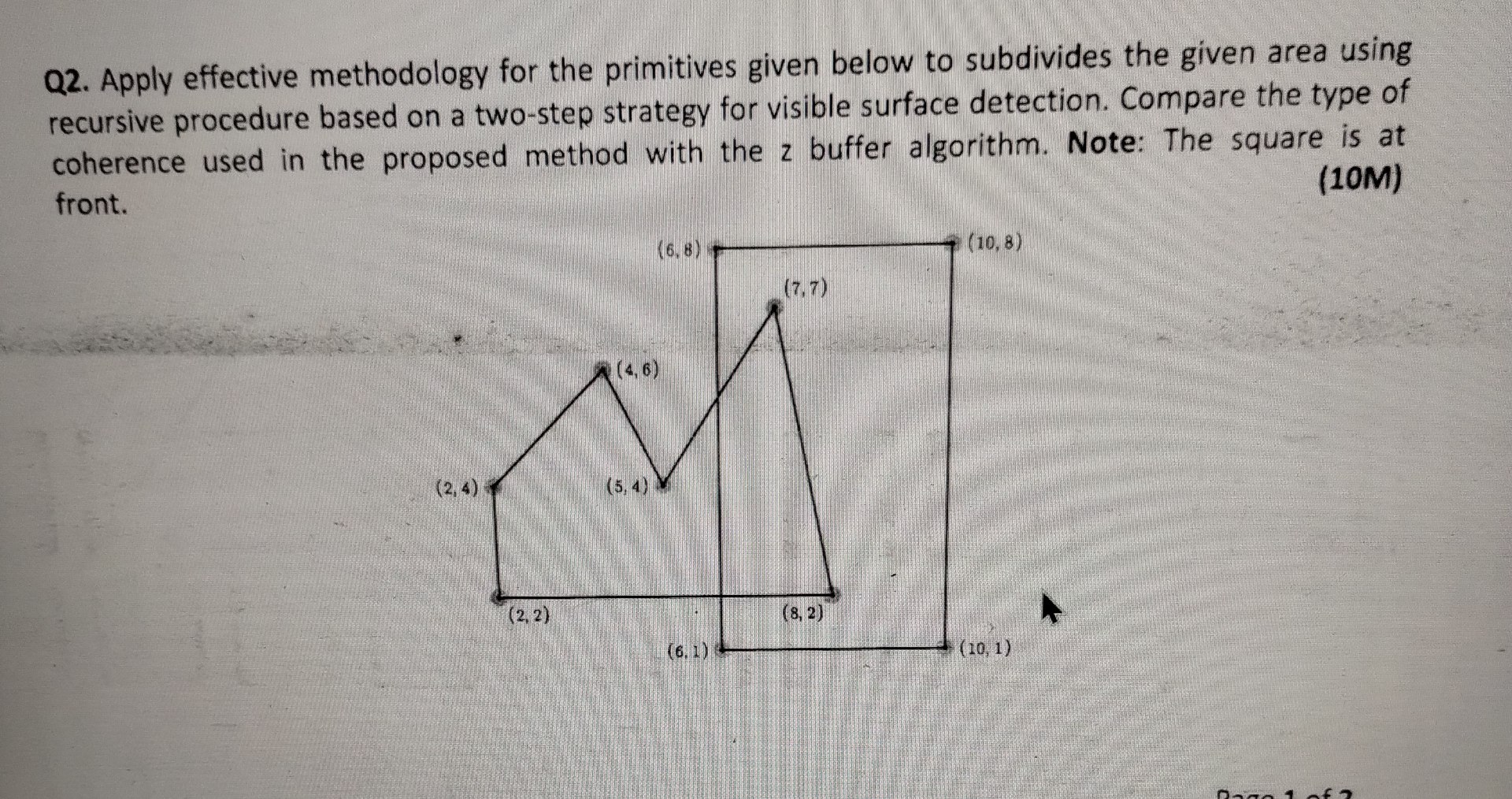 Solved Q2. ﻿Apply effective methodology for the primitives | Chegg.com