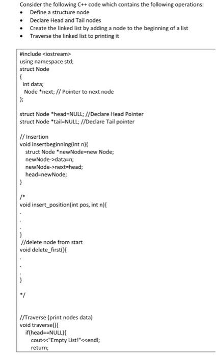 Solved Consider the following C++ code which contains the | Chegg.com