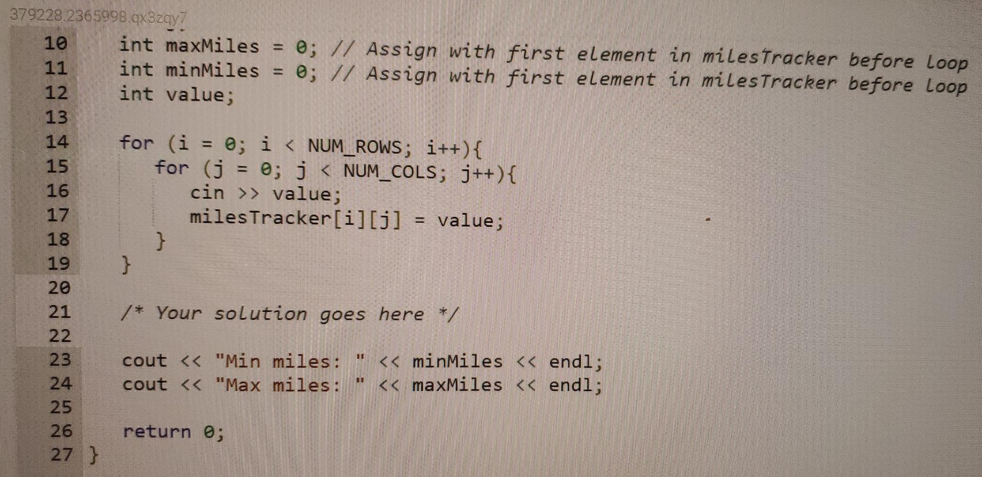 Solved The Maximum Value And Minimum Value In Milestracker 5097