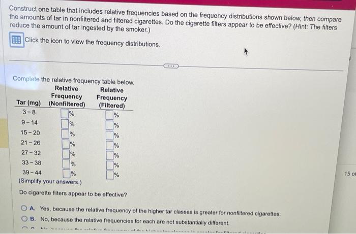 Solved L Construct one table that includes relative | Chegg.com