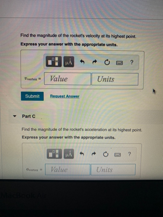 Solved A rocket blasts off vertically from rest on the | Chegg.com