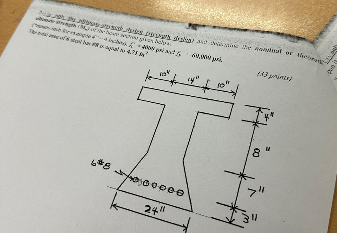 Solved "means inch for example 4 " = =4 inches), c' ′=4000 | Chegg.com
