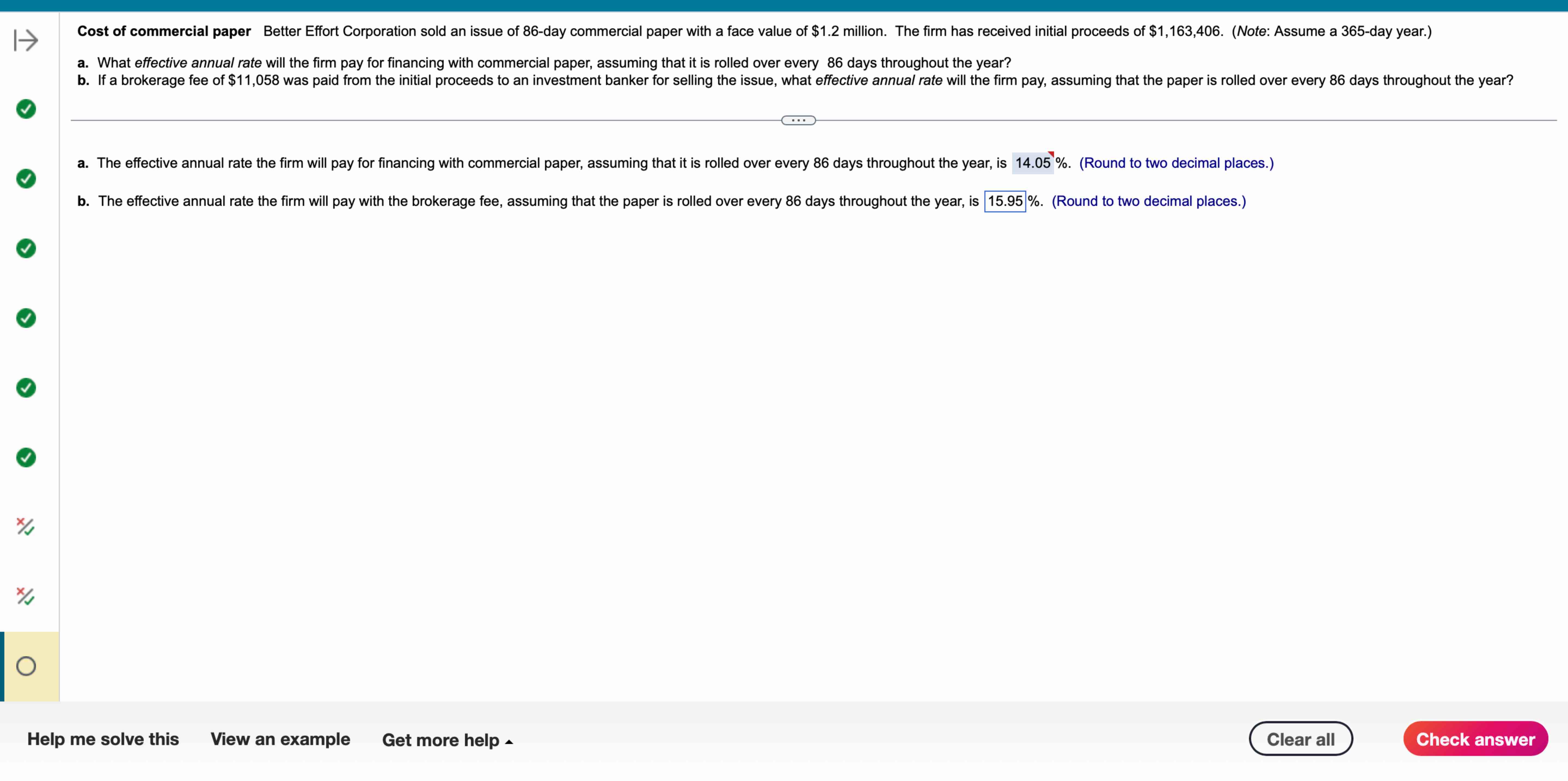 Solved Cost of commercial paper Better Effort Corporation | Chegg.com